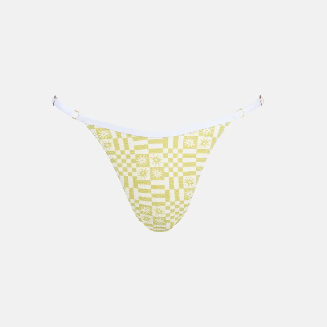Horizon Hi Cut String Bikini Bottom | Traveler Surf Club