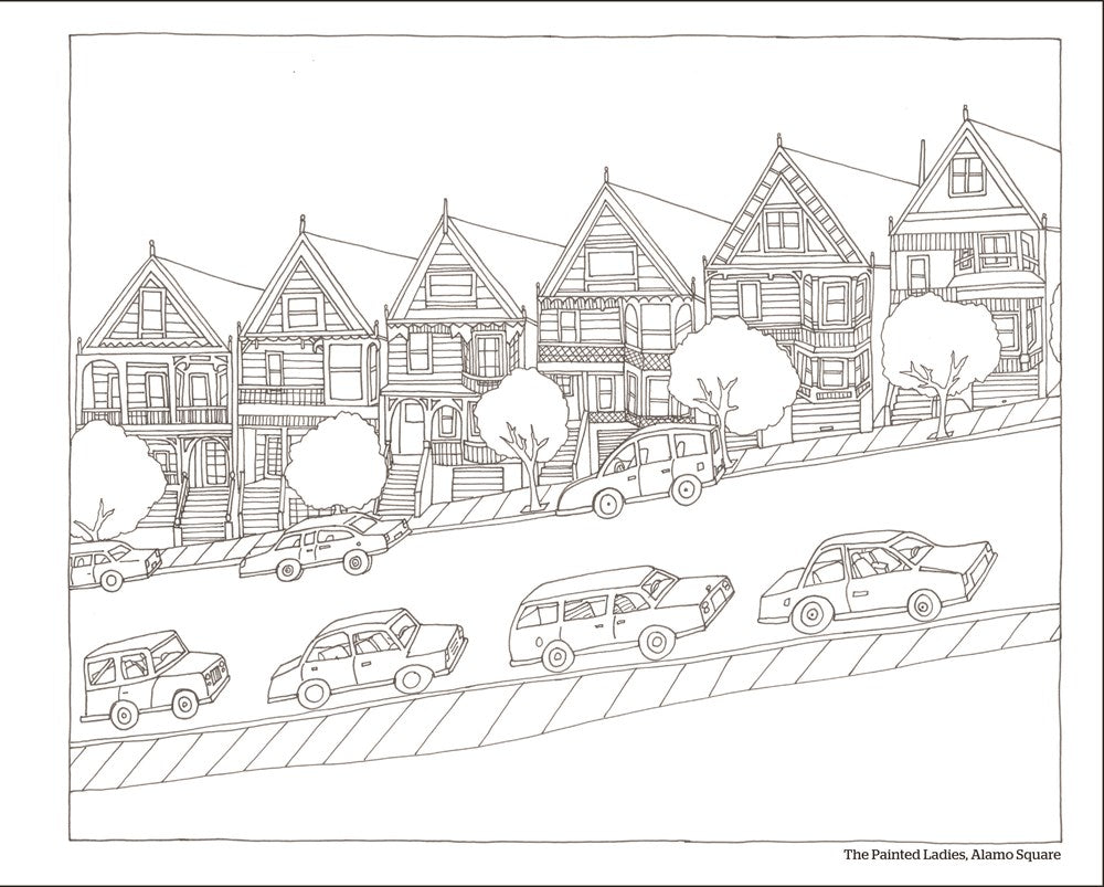 san francisco coloring pages