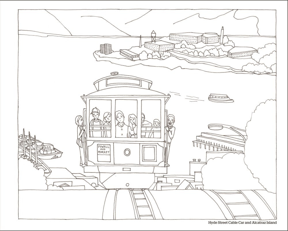 cable car coloring pages